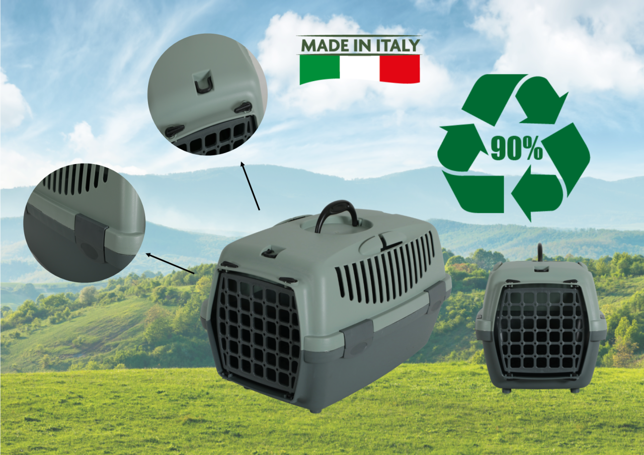 Assortiment van gerecycled plastic